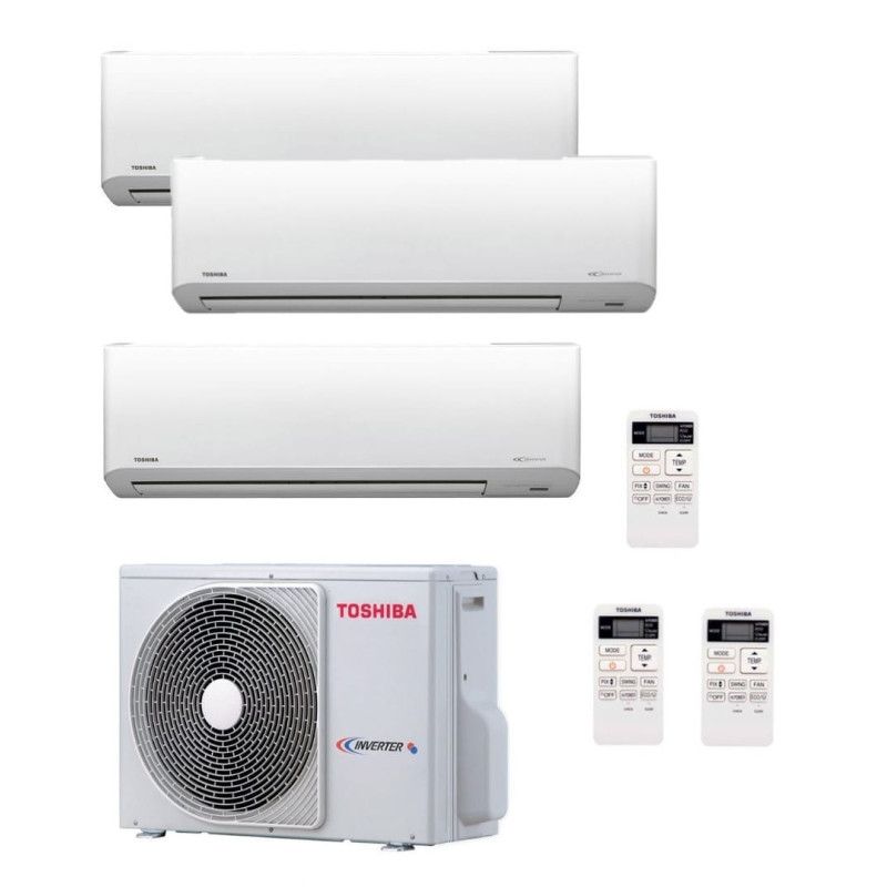 Multi Split 3×1 Toshiba Seiya 13 + Seiya 10 + Seiya 10 R32 | Splits Multiples | Aire ...